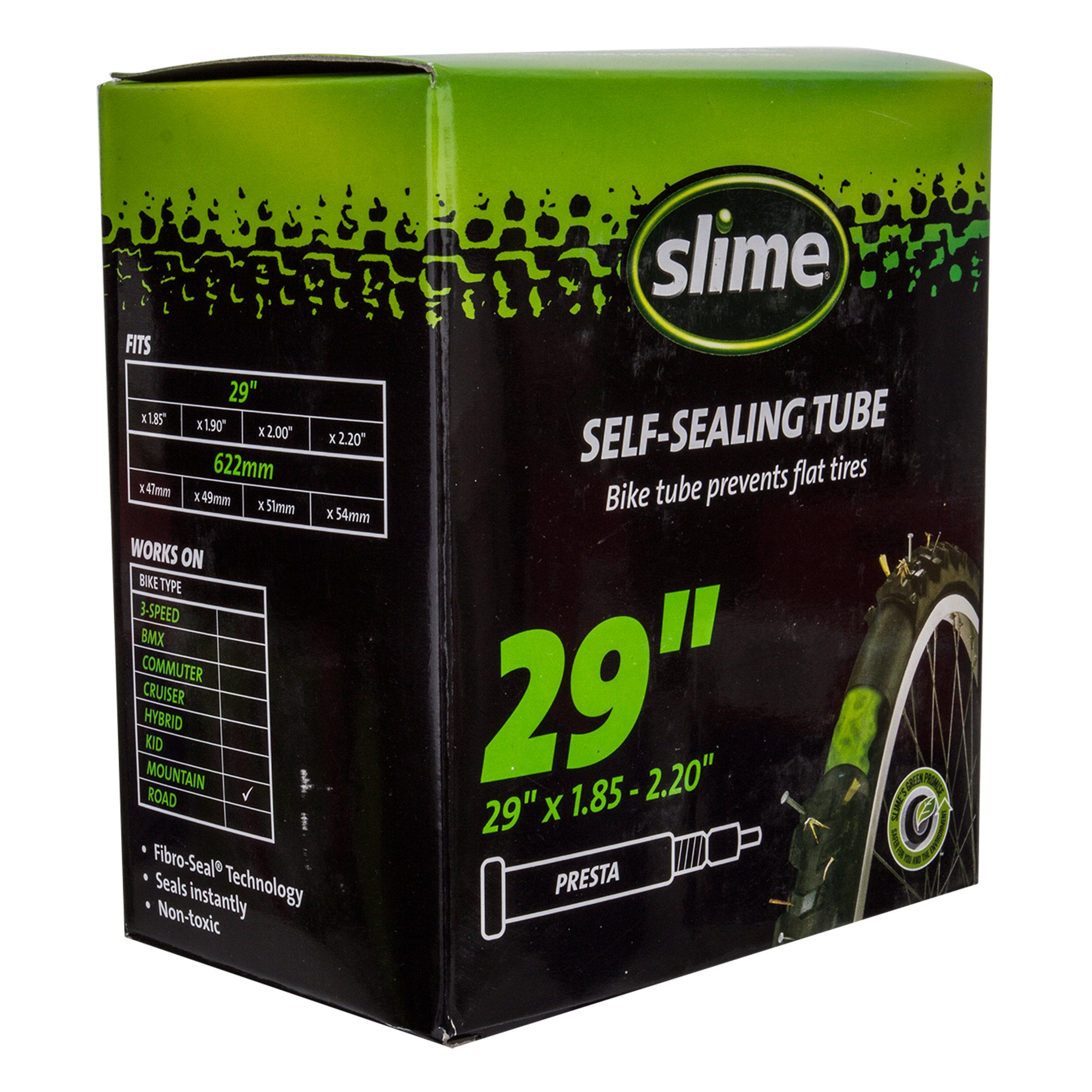 Tube - Slime Self-Sealing Tube 26 x 1.75"- 2.125” SV | HopeCycle